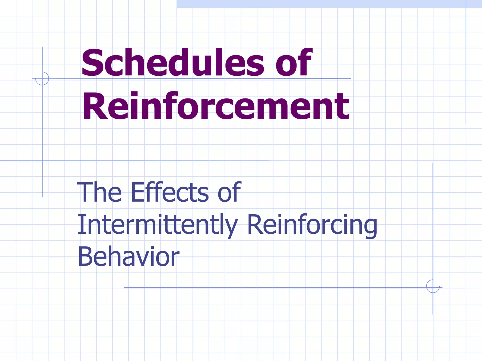 schedules of reinforcement | PPT