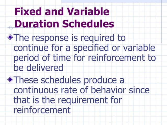 schedules of reinforcement | PPT