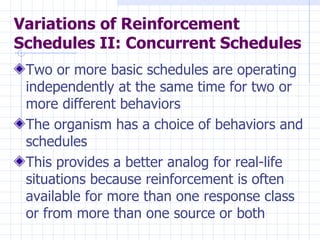 schedules of reinforcement | PPT
