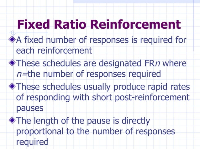 schedules of reinforcement | PPT | Science