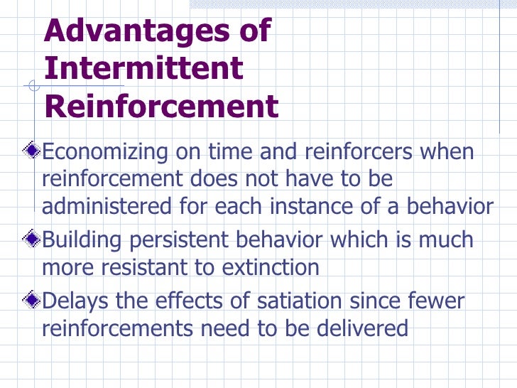 schedules of reinforcement