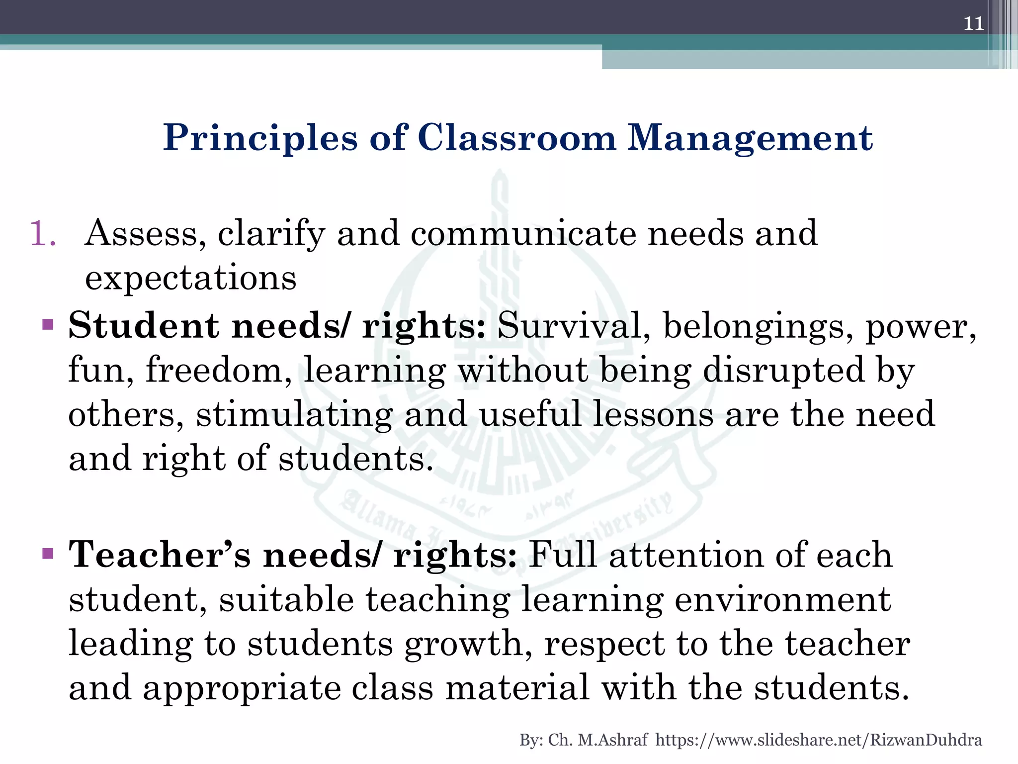 School Discipline and Classroom Management | PDF