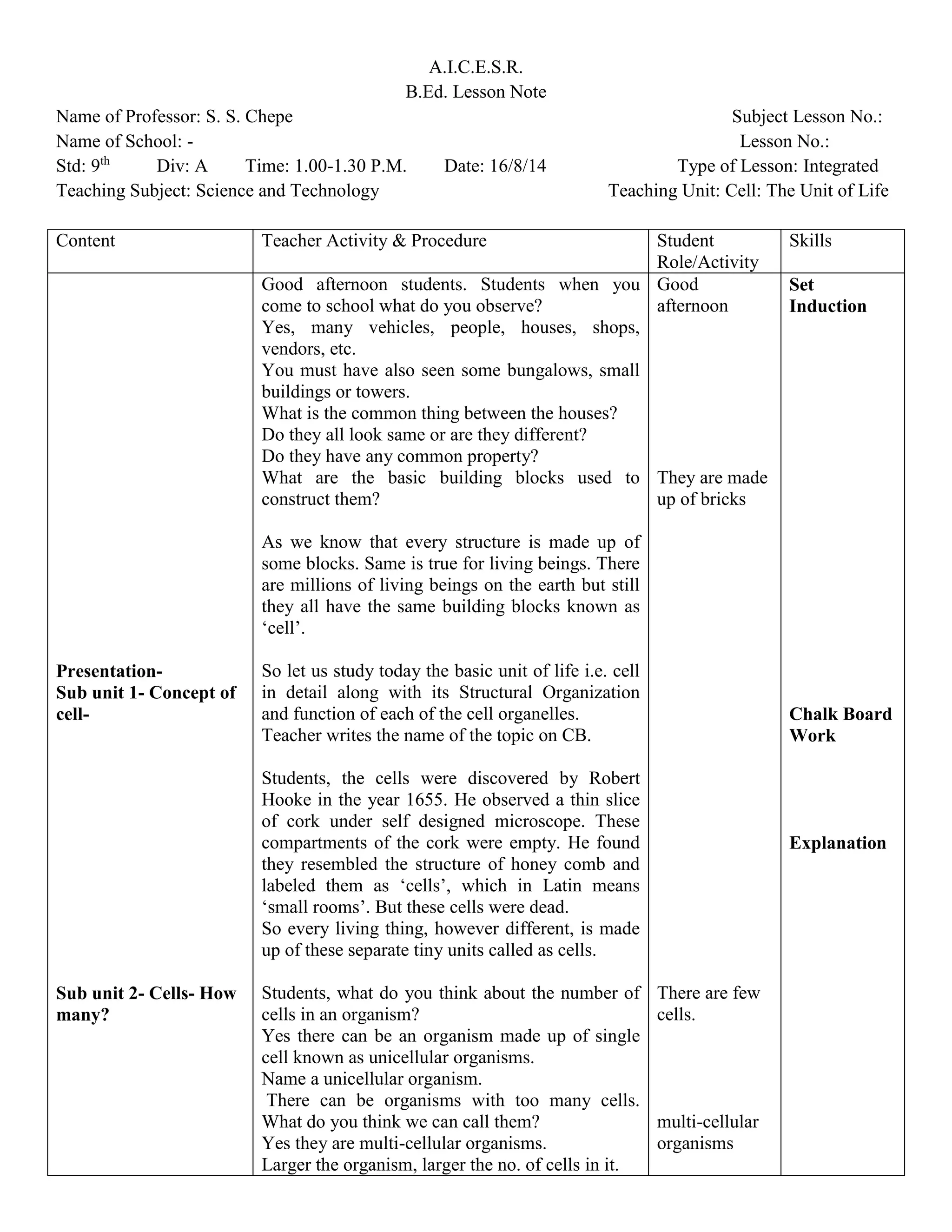 5 Science Lesson Plan-Integrated Skills.docx