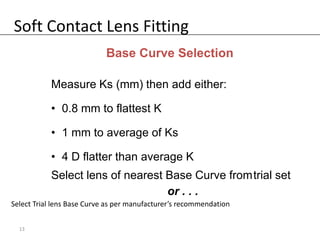 Soft Contact Lens Fitting | PPTX