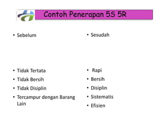 Penerapan 5S merupakan pengaplikasian yang harus di terapkan di ...