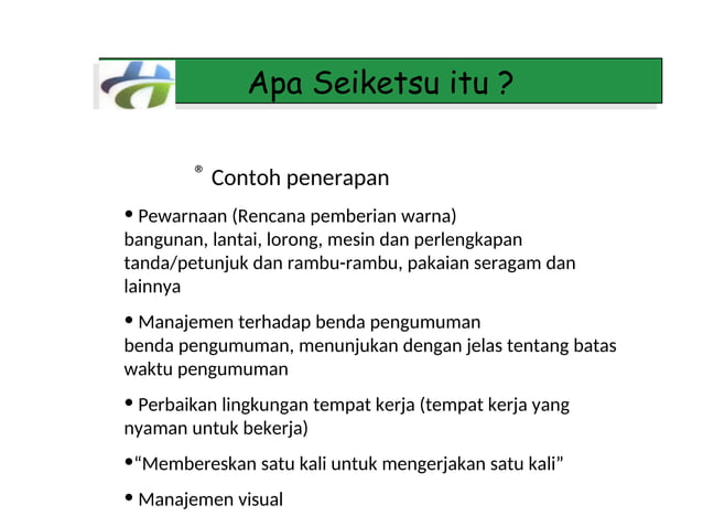 seiri, seiton, seisi, seiketsu, shitsuke | PPT