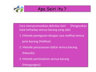 seiri, seiton, seisi, seiketsu, shitsuke | PPT