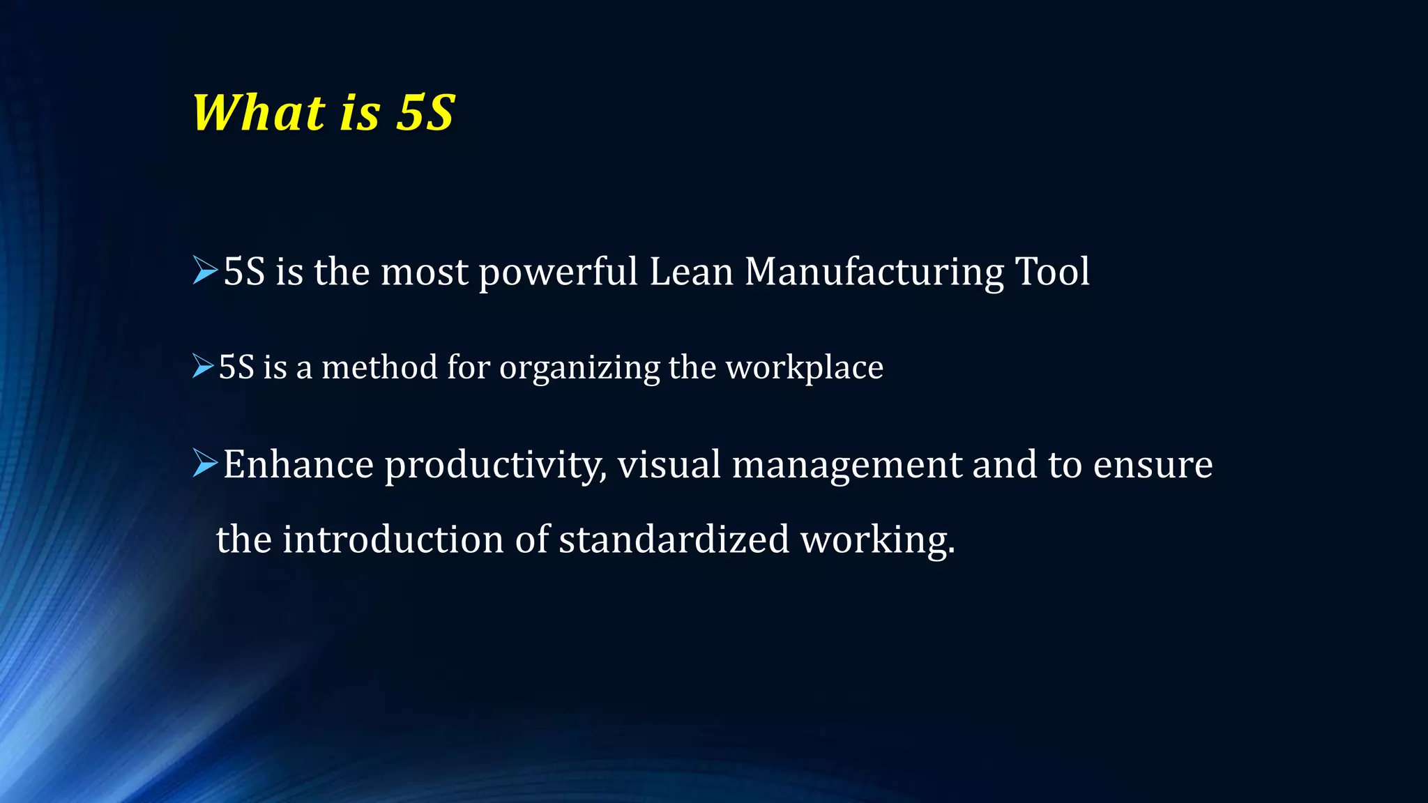 5S: Definition and Benefits | PPTX