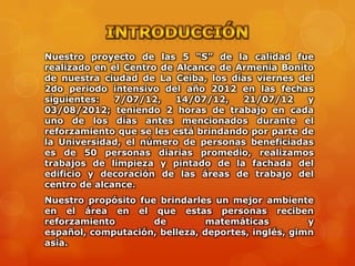 Proyecto 5 s de la calidad | PPTX