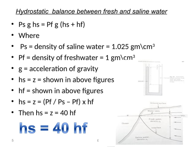 5 Seawater Intrusion In Coastal Aquifers new.ppt