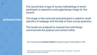 5 Second Test | PPT