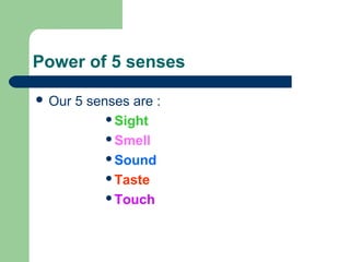 5 senses | PPT