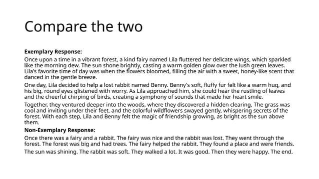 Using the 5 senses in narrative writing. | PPT