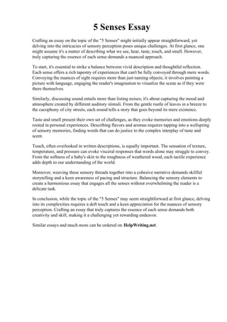 5 Senses Essay.pdf