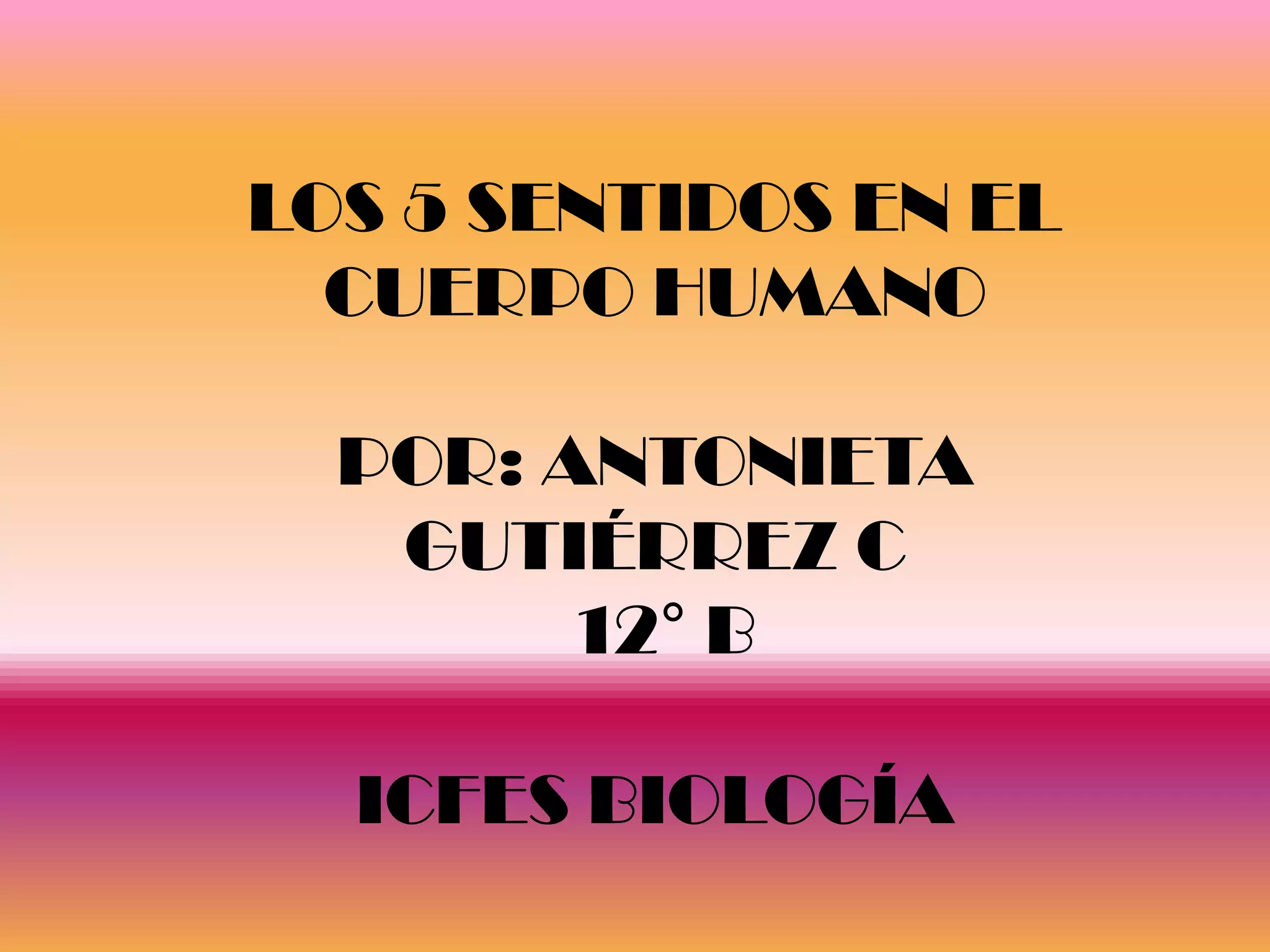 Los 5 sentidos del cuerpo humano | PPT