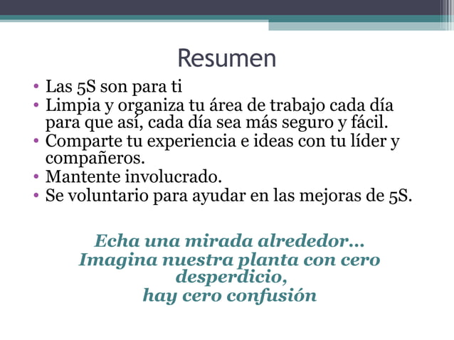 5 s entrenamiento basico 2014 | PPT