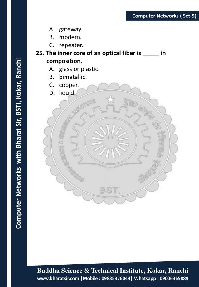 BSTI-BharatSir : Computer Network , Set-5 | PDF