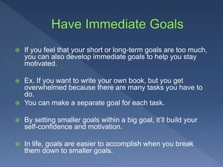 Set short and long-term goals | PPTX