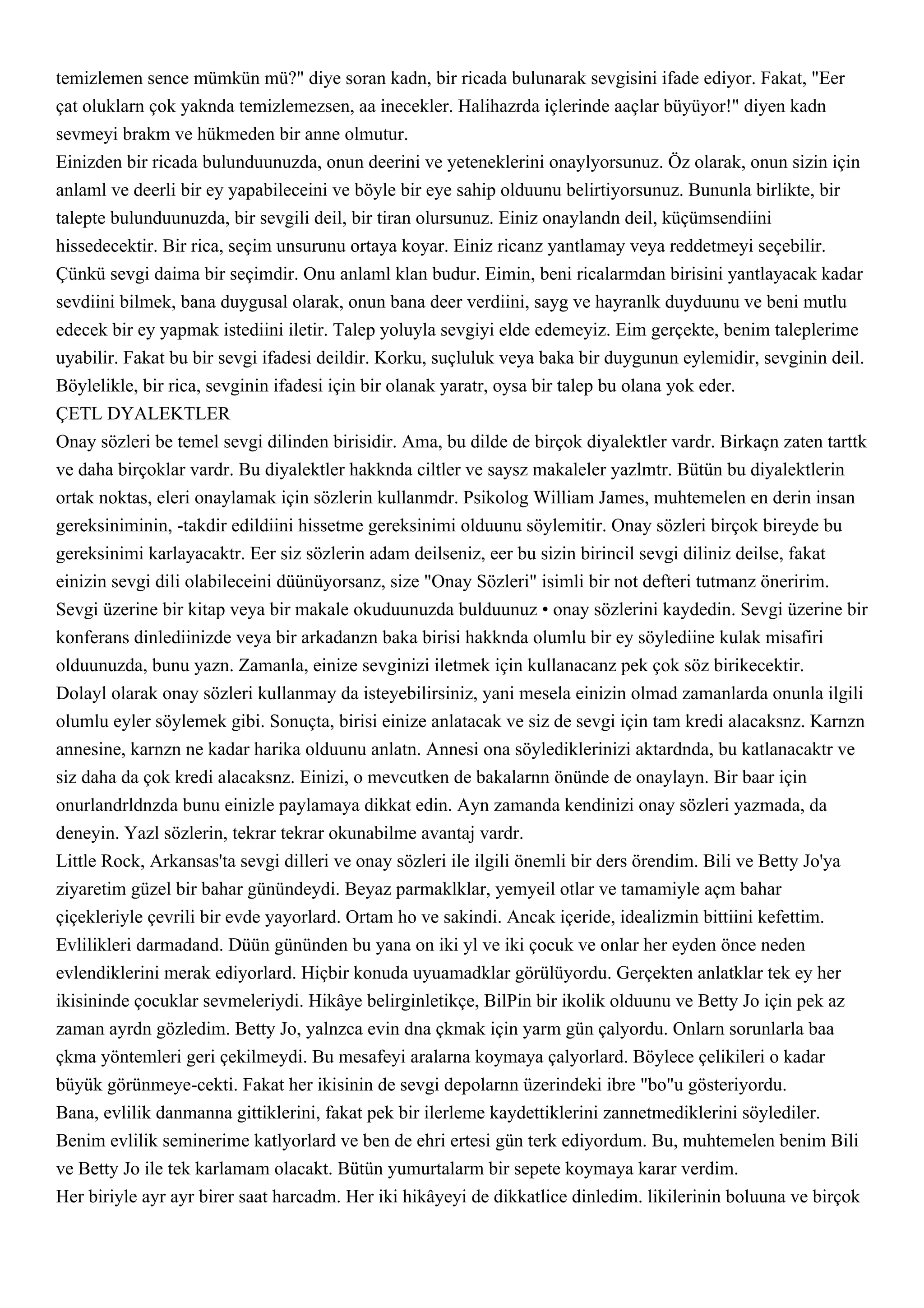 5 sevgi dili garry chapman | PDF