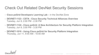 DEVNET-1123 CSTA - Cisco Security Technical Alliances, New Program for ...