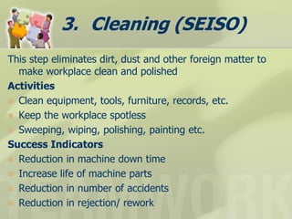 5 s for housekeeping and workplace management | PPTX