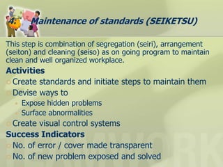 5 s for housekeeping and workplace management | PPTX