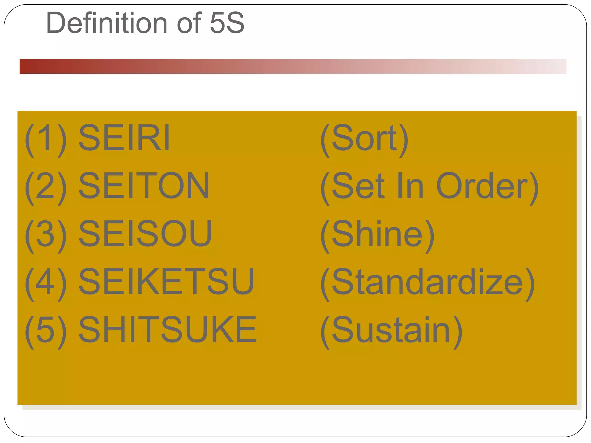 5 s for store | PPT