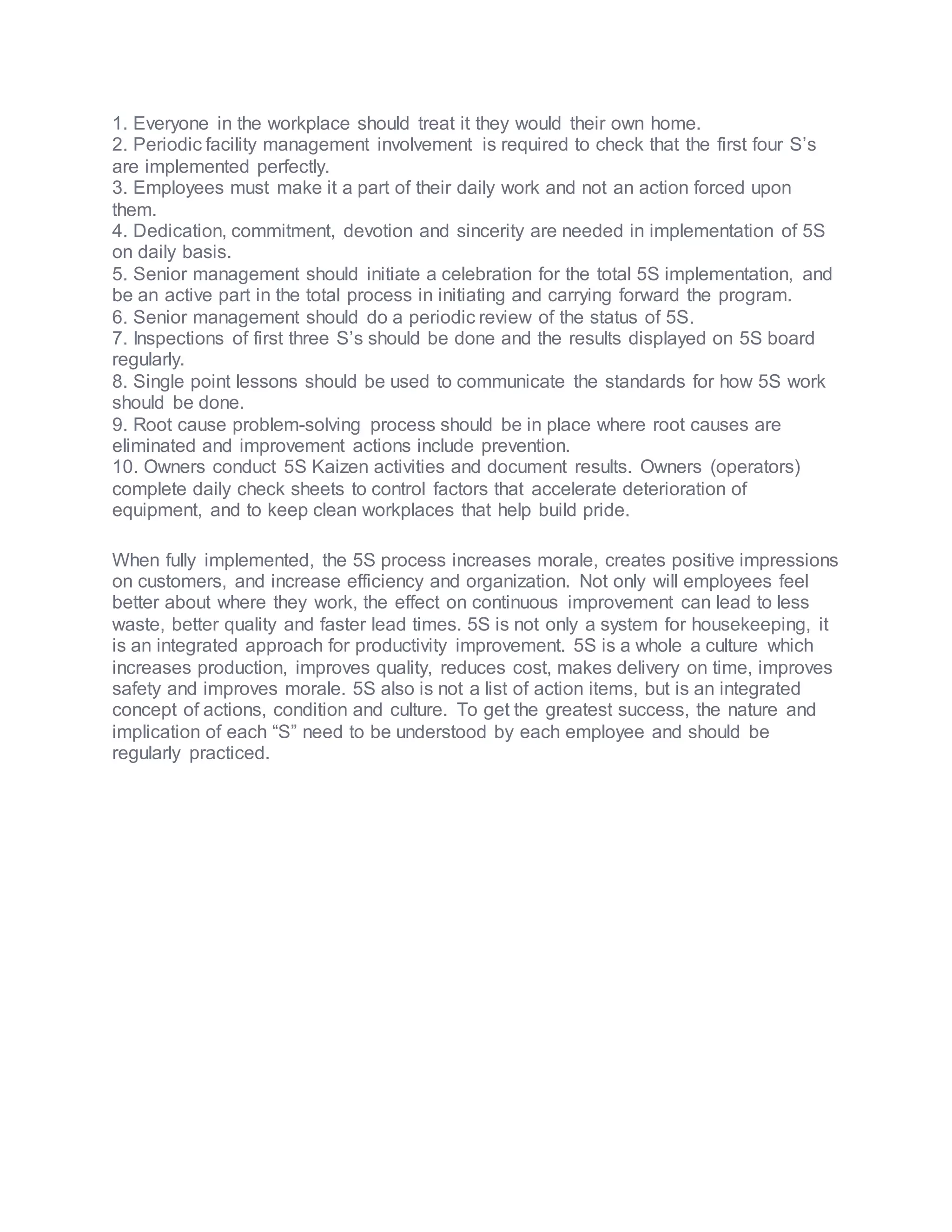5s guide | DOCX