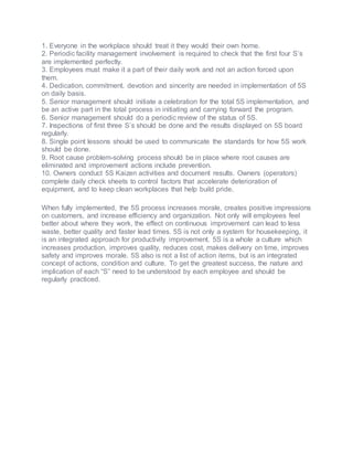 5s guide | DOCX