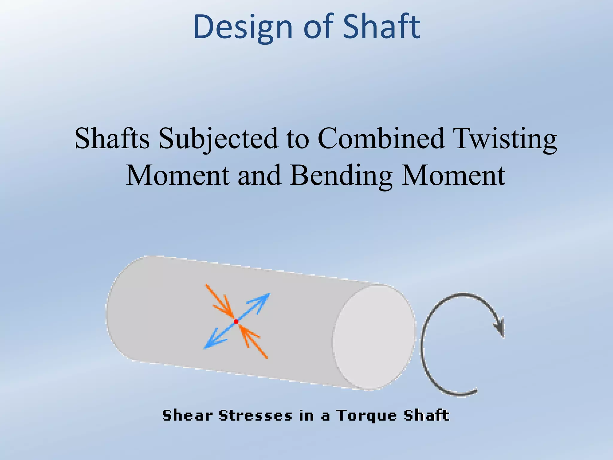 5 shaft shafts subjected to combined twisting moment and bending moment ...