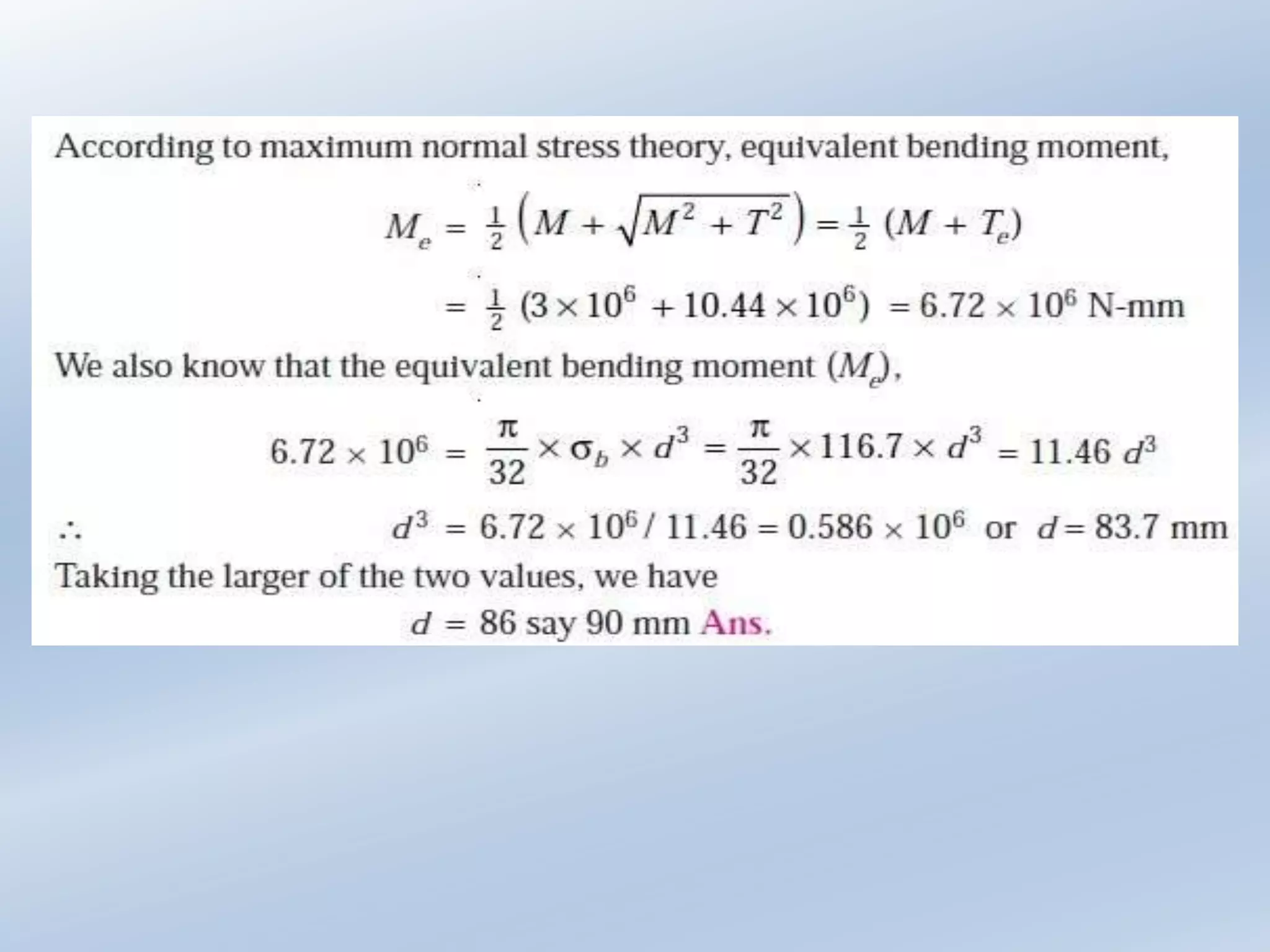 5 shaft shafts subjected to combined twisting moment and bending moment ...