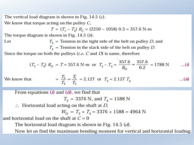 5 shaft shafts subjected to combined twisting moment and bending moment ...