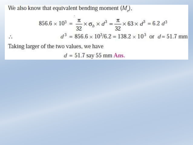 5 shaft shafts subjected to combined twisting moment and bending moment ...