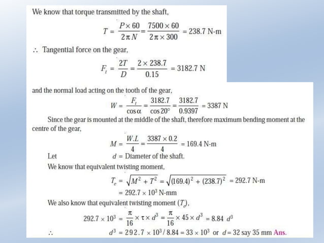 5 shaft shafts subjected to combined twisting moment and bending moment ...