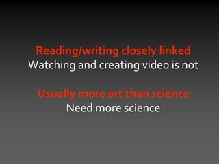 Shooting better video, Introduction to 5 shot method | PPTX