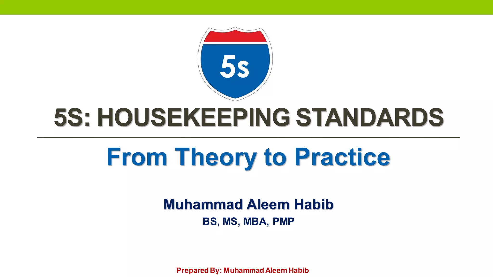 5S Housekeeping Standard | PDF