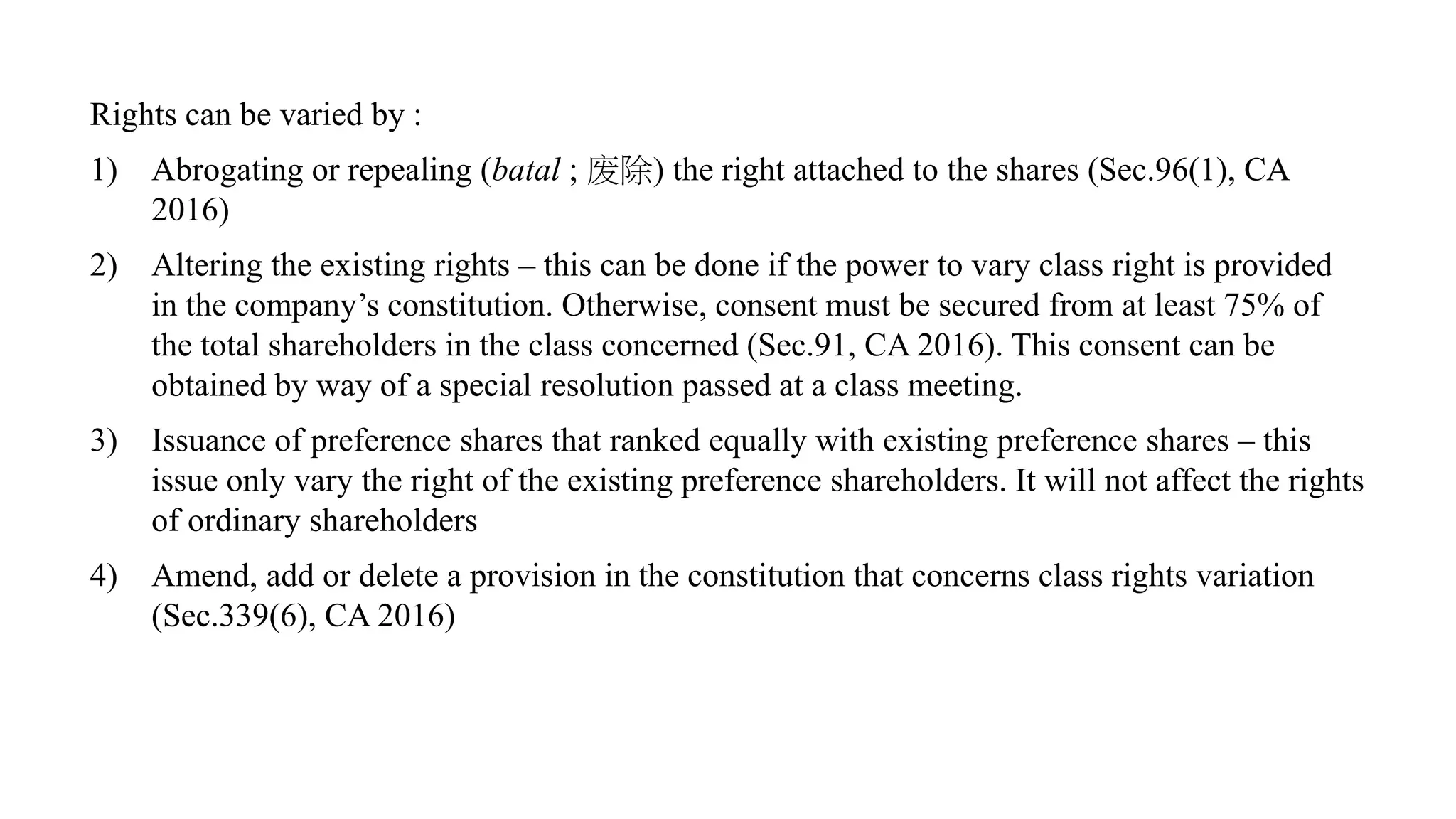 Rights of Shareholders and Members | PPTX