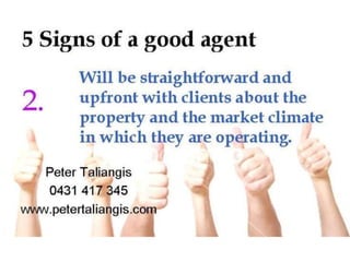 5 signs of a good agent | PPT