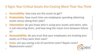 5 Signs Your Critical Assets Are Costing You More Than You Think | PPT