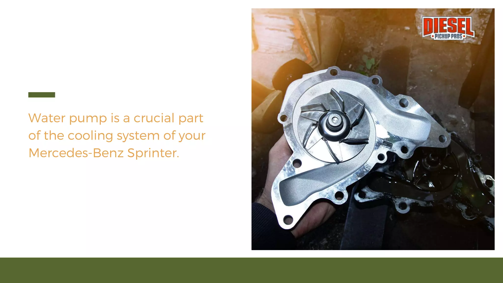 5 Signs your Mercedes Benz Sprinter Water Pump is Failing in ...