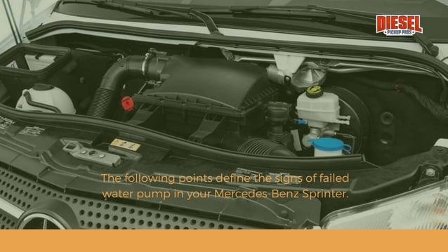 5 Signs your Mercedes Benz Sprinter Water Pump is Failing in ...