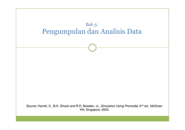 5 sim mod pengumpulan dan analisis data | PPT