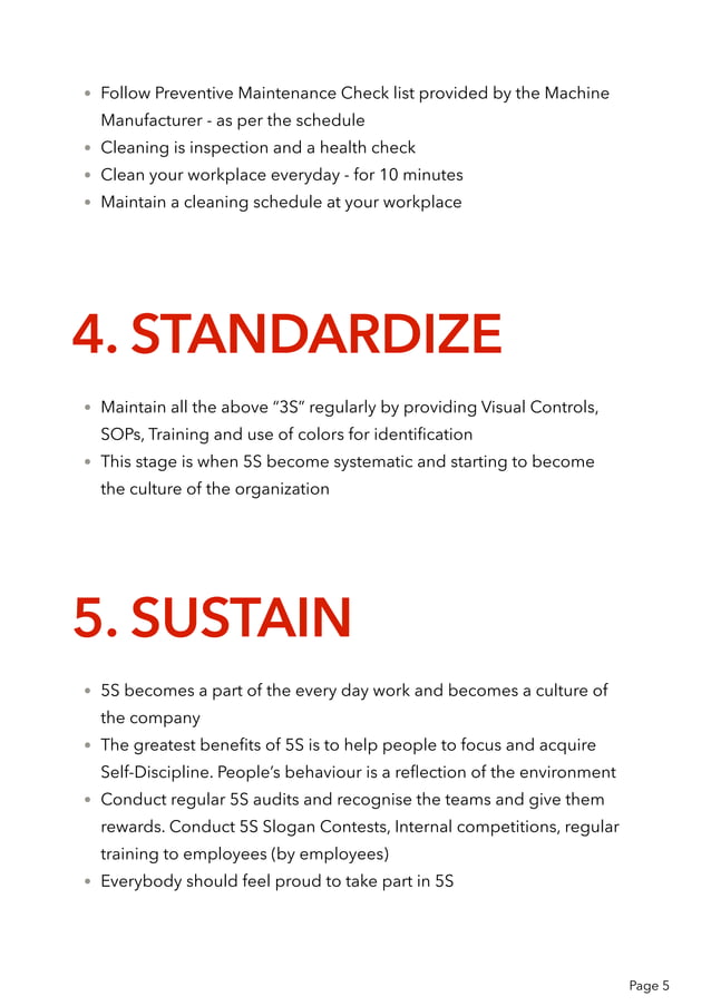 5S - A step-by-step approach to implement 5S at your workplace | PDF ...