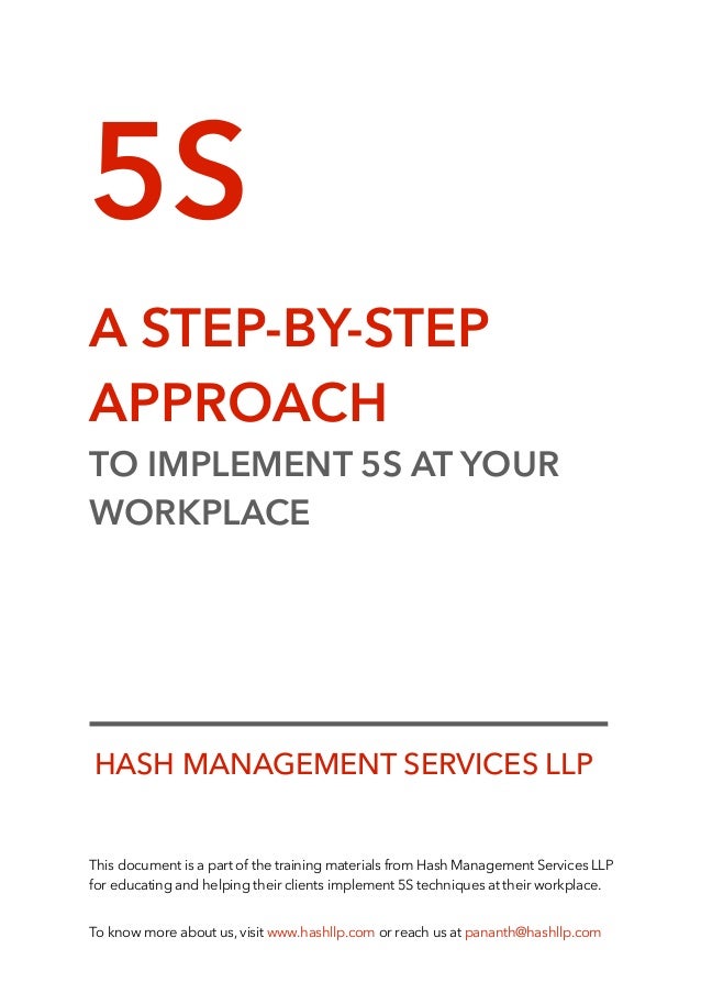 5S - A step-by-step approach to implement 5S at your workplace