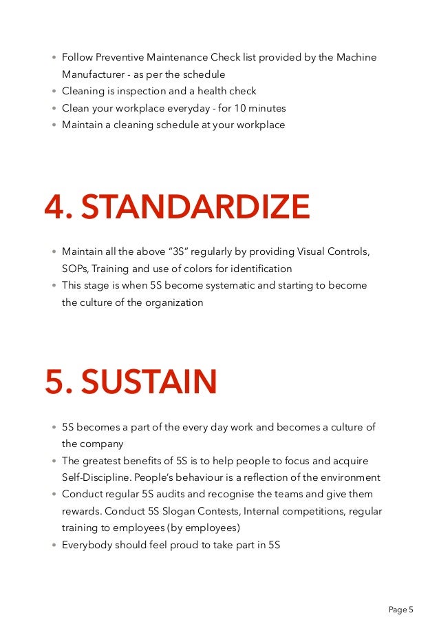 5S - A step-by-step approach to implement 5S at your workplace