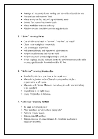 5S Implementation - Case Study | PDF