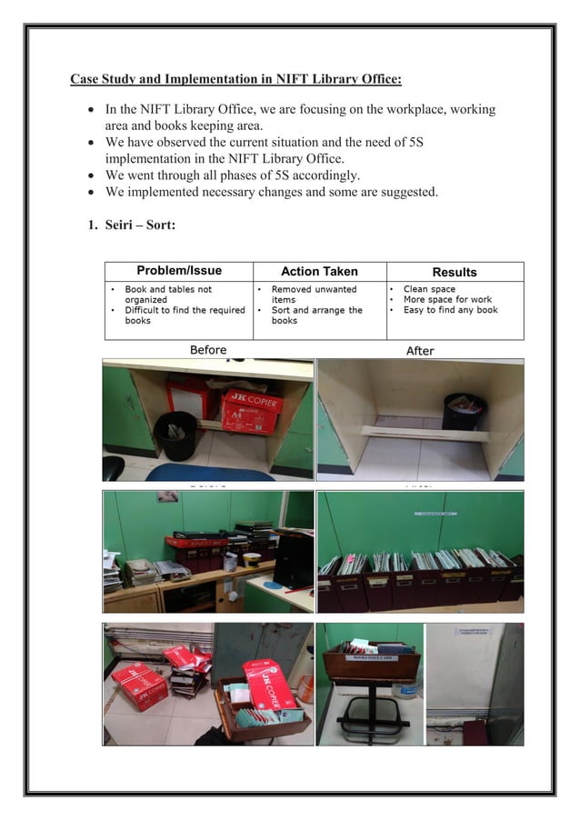 5S Implementation - Case Study | PDF | Free Download