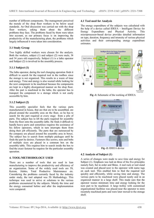5 s implementation and its effect on physical workload | PDF ...