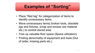 5S IN THE WORKPLACE | PPTX