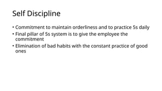 5s in the workplace/ sanitation/ cleanliness | PPTX